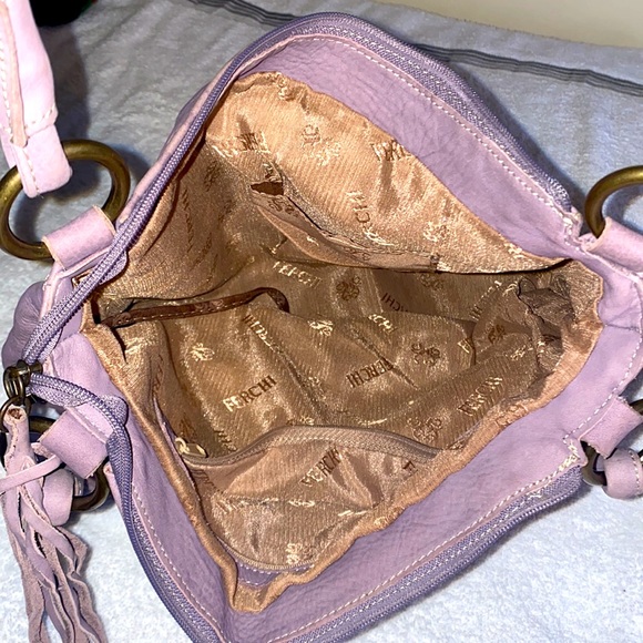Ferchi | Bags | Ferchi Lavender Slouch Genuine Leather Bag Made In ...